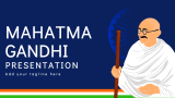 Free Mahatama Gandhi Presentation Template for Google Slides and ...