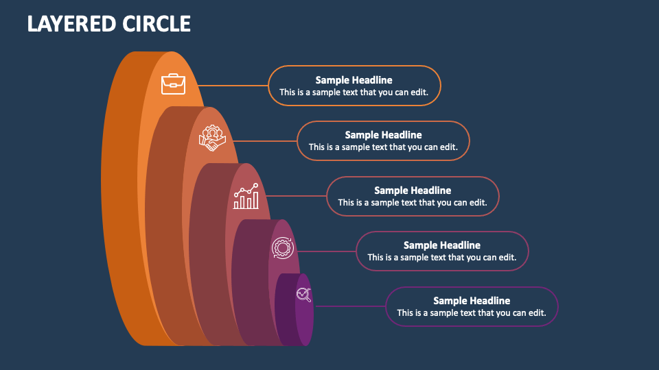 Layered Circle PowerPoint and Google Slides Template - PPT Slides