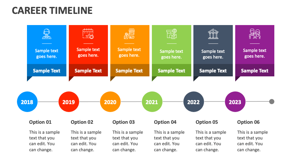 Career Timeline PowerPoint and Google Slides Template - PPT Slides