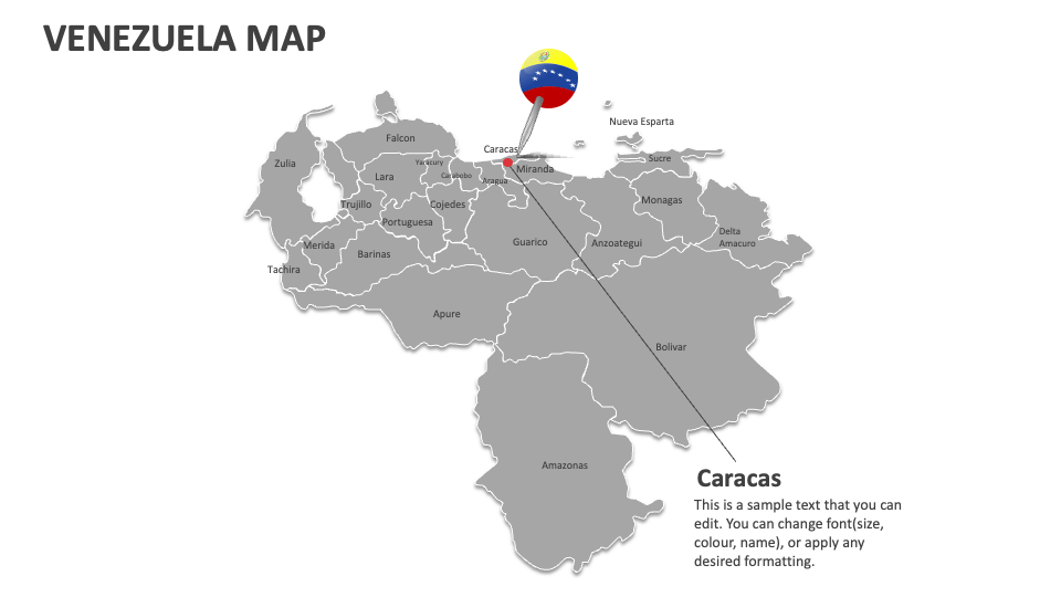 Venezuela Map for Google Slides and PowerPoint - PPT Slides
