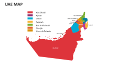 UAE Map for Google Slides and PowerPoint - PPT Slides