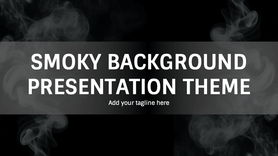 Free Smoky Background Presentation Theme for Google Slides and PowerPoint