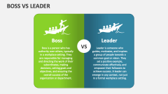 Boss Vs Leader PowerPoint and Google Slides Template - PPT Slides