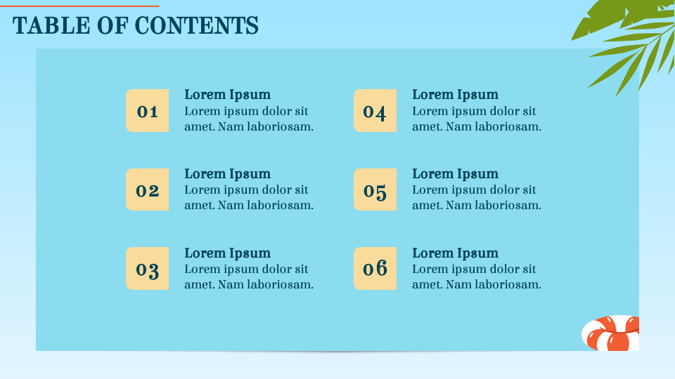 Free Summer Vacation Presentation Theme for Google Slides and PowerPoint