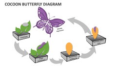 Cocoon Butterfly Diagram for PowerPoint and Google Slides - PPT Slides