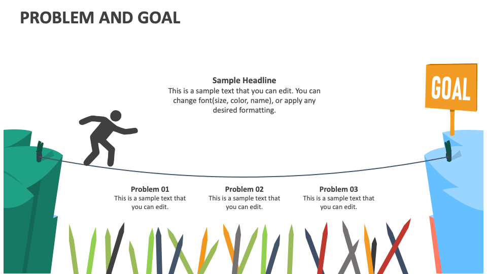Problem and Goal PowerPoint and Google Slides Template - PPT Slides