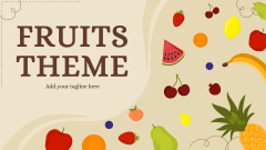 Free Fruits Presentation Theme for Google Slides and PowerPoint