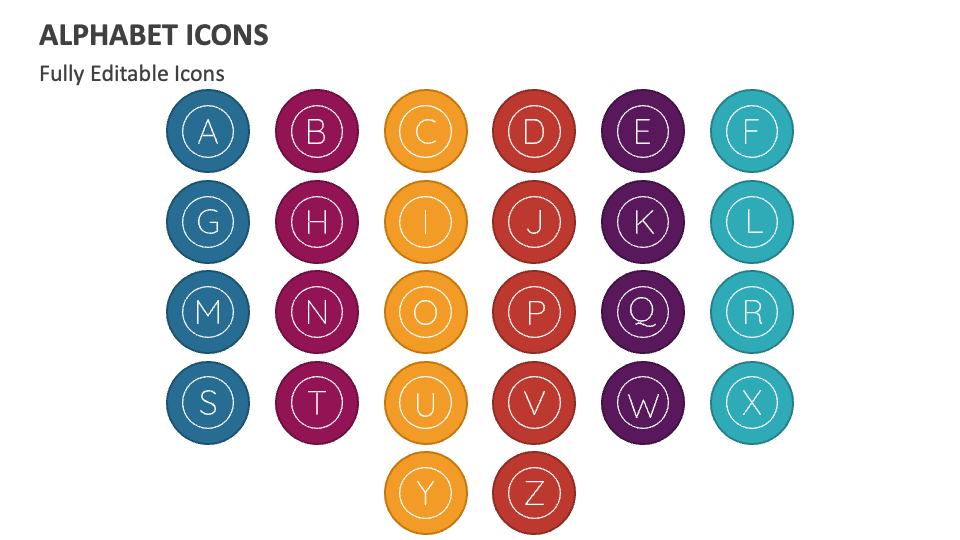 Alphabet Icons for Google Slides and PowerPoint
