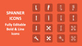 Spanner Icons for Google Slides and PowerPoint