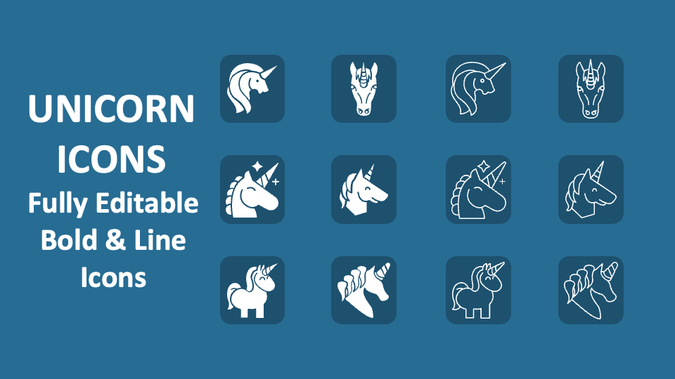 Unicorn Icons for PowerPoint and Google Slides - PPT Slides