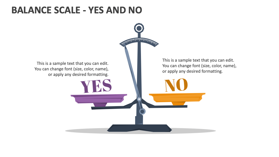 Balance Scale - Yes and No PowerPoint and Google Slides Template - PPT ...