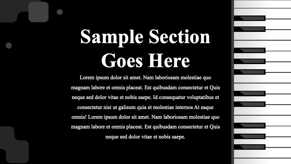 Free Piano Presentation Theme for Google Slides and PowerPoint