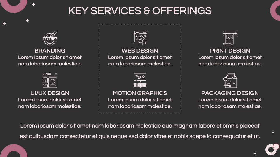 Graphic Design Company Profile Template for Google Slides and ...