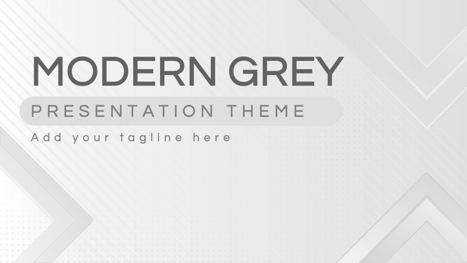 Modern Grey Presentation Theme for Google Slides and PowerPoint - PPT ...