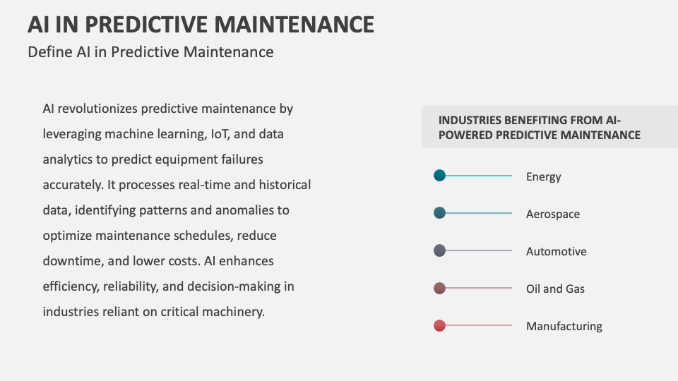 AI in Predictive Maintenance Template for Google Slides and PowerPoint ...