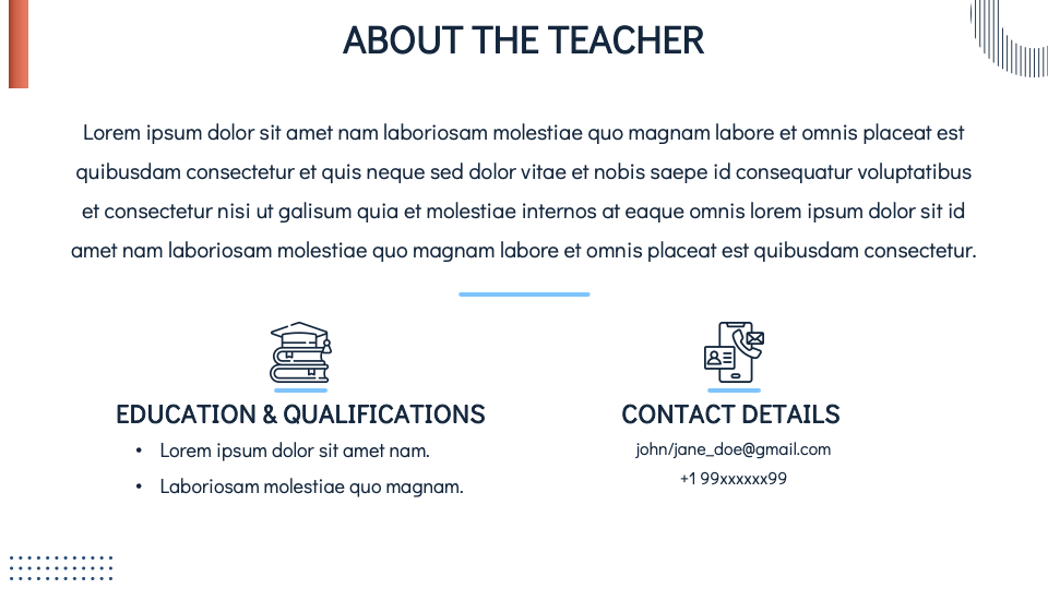 Free - Meet Your Teacher Presentation Template for Google Slides and ...