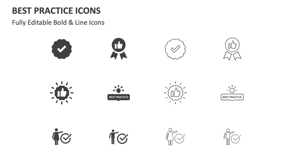Best Practice Icons for Google Slides and PowerPoint