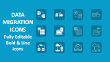 Data Migration Icons for Google Slides and PowerPoint