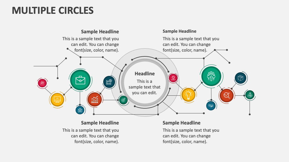 Multiple Circles PowerPoint and Google Slides Template - PPT Slides