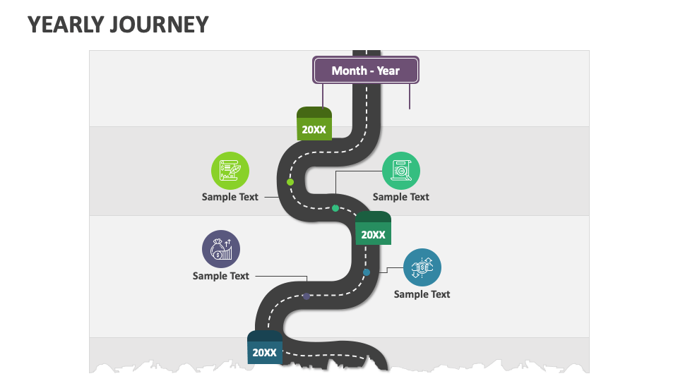 Yearly Journey PowerPoint and Google Slides Template - PPT Slides