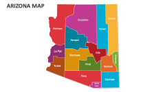 Arizona Map for Google Slides and PowerPoint - PPT Slides
