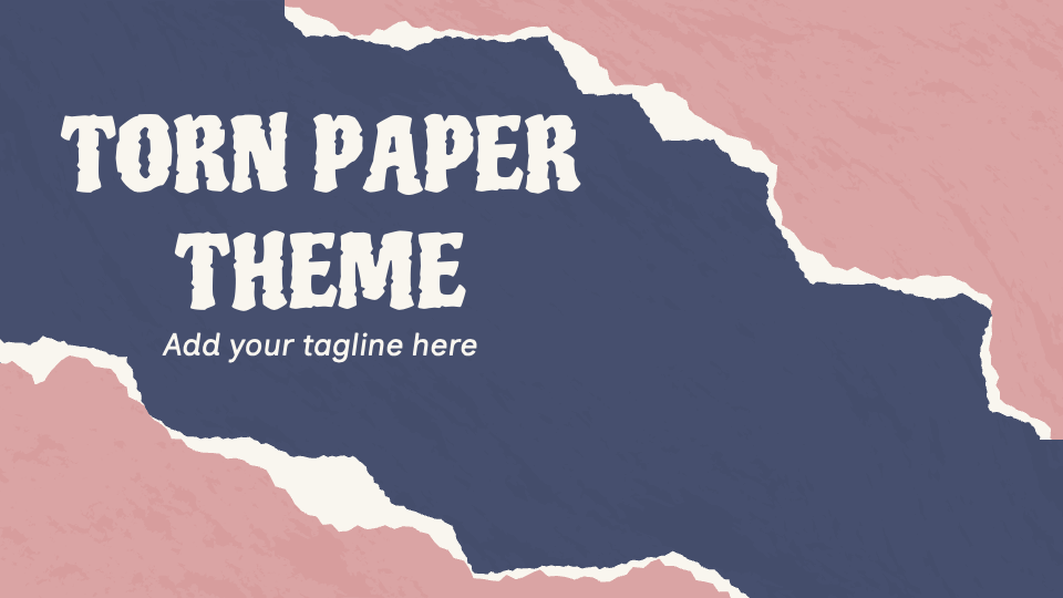 Free Torn Paper Theme for Google Slides and PowerPoint