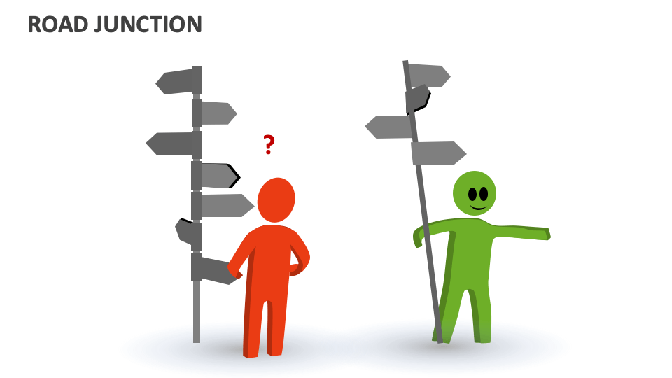Road Junction Template for PowerPoint and Google Slides - PPT Slides