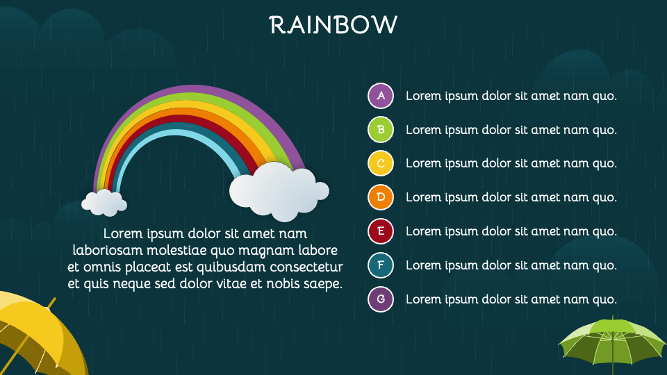 Free Rain Presentation Theme for Google Slides and PowerPoint