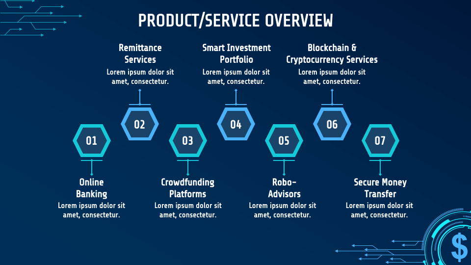 FinTech Company Pitch Deck for PowerPoint and Google Slides - PPT Slides