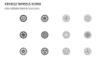 Vehicle Wheels Icons for Google Slides and PowerPoint