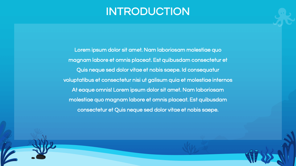 Free Sea Background Presentation Theme for Google Slides and PowerPoint