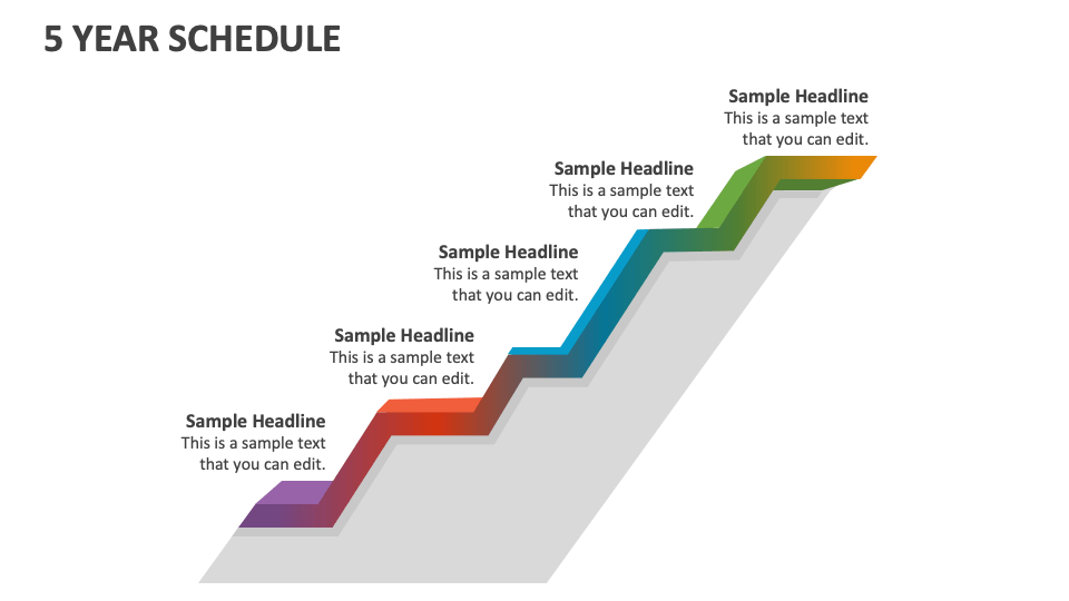5 Year Schedule PowerPoint and Google Slides Template - PPT Slides