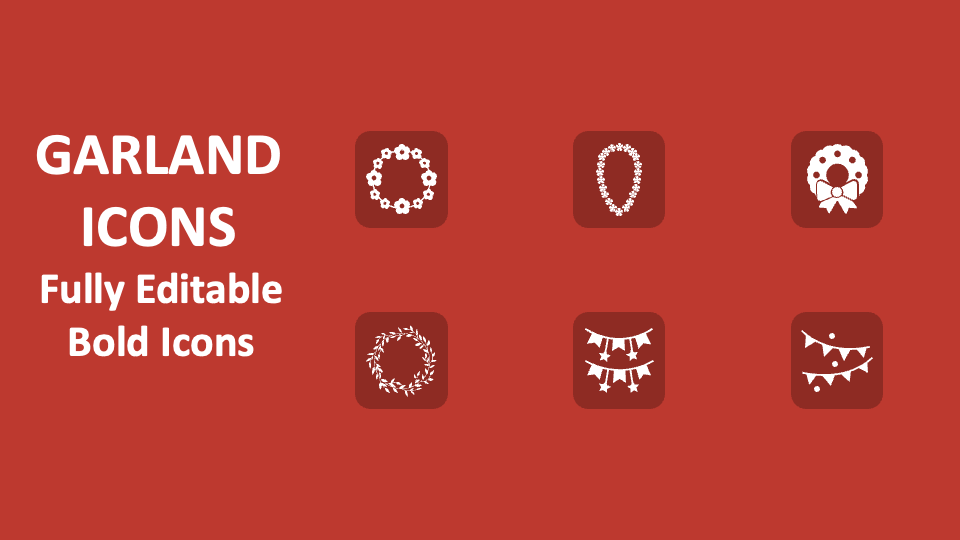 Garland Icons for Google Slides and PowerPoint