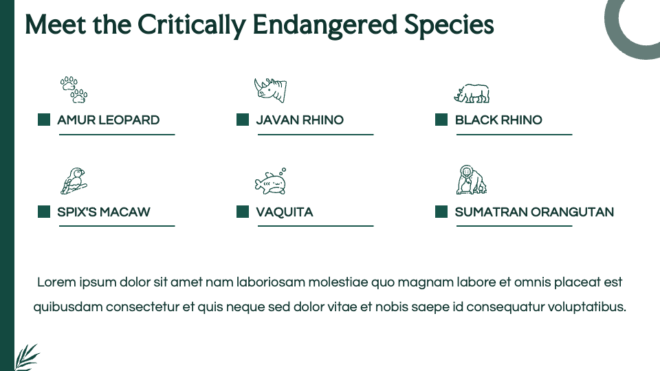 Free - Endangered Species Presentation Template for Google Slides and ...