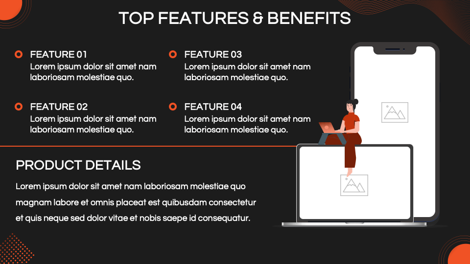 Orange and Black Presentation Theme for Google Slides and PowerPoint ...