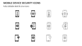 Mobile Device Security Icons for Google Slides and PowerPoint
