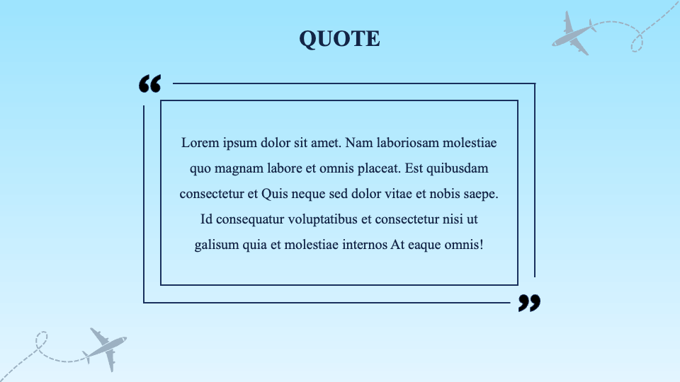 Free Airplane Theme for PowerPoint and Google Slides - PPT Slides