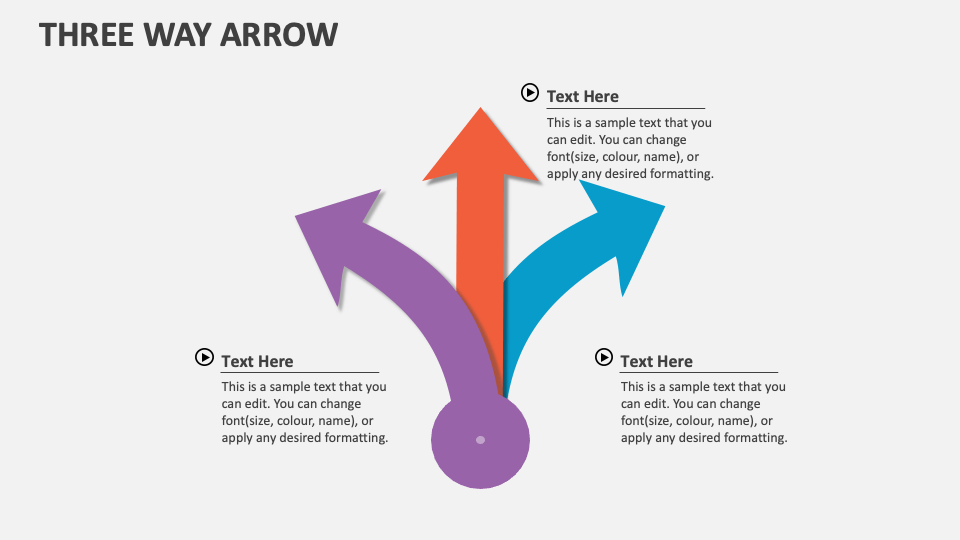 Three Way Arrow Template for PowerPoint and Google Slides - PPT Slides