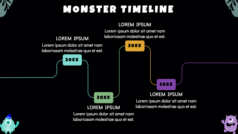 Free Monsters Presentation Theme for Google Slides and PowerPoint