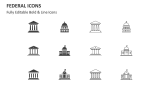 Federal Icons for Google Slides and PowerPoint