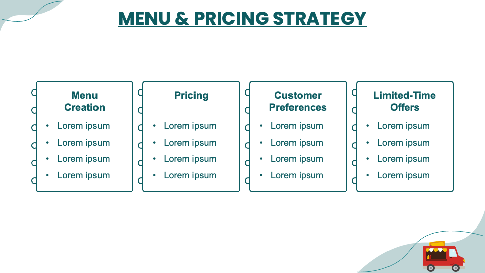 Food Truck Business Plan PowerPoint and Google Slides Template - PPT Slides