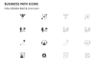 Business Path Icons for Google Slides and PowerPoint
