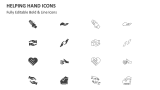 Helping Hand Icons for Google Slides and PowerPoint