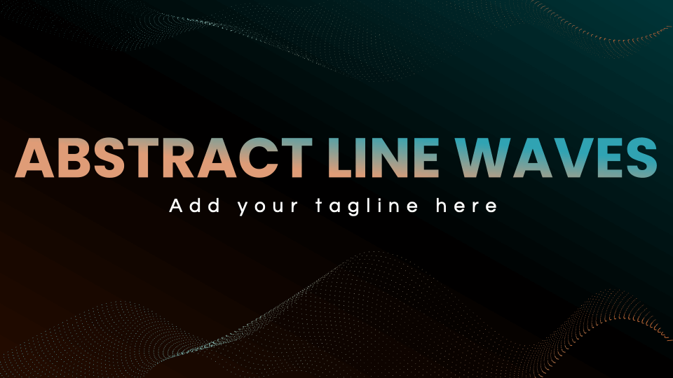 Free Abstract Line Waves Presentation Theme for Google Slides and ...