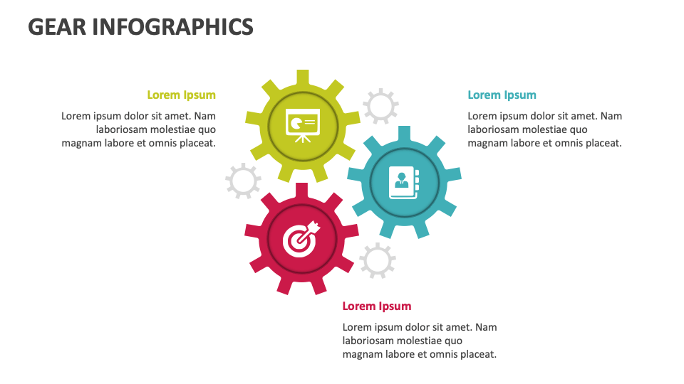 Gear Infographics for Google Slides and PowerPoint - PPT Slides