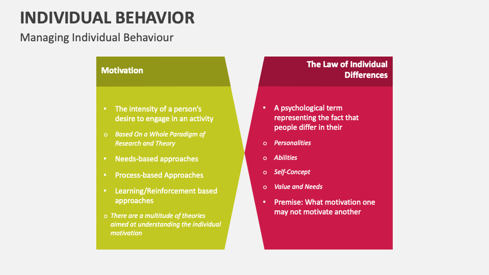 Individual Behavior Template for PowerPoint and Google Slides - PPT Slides