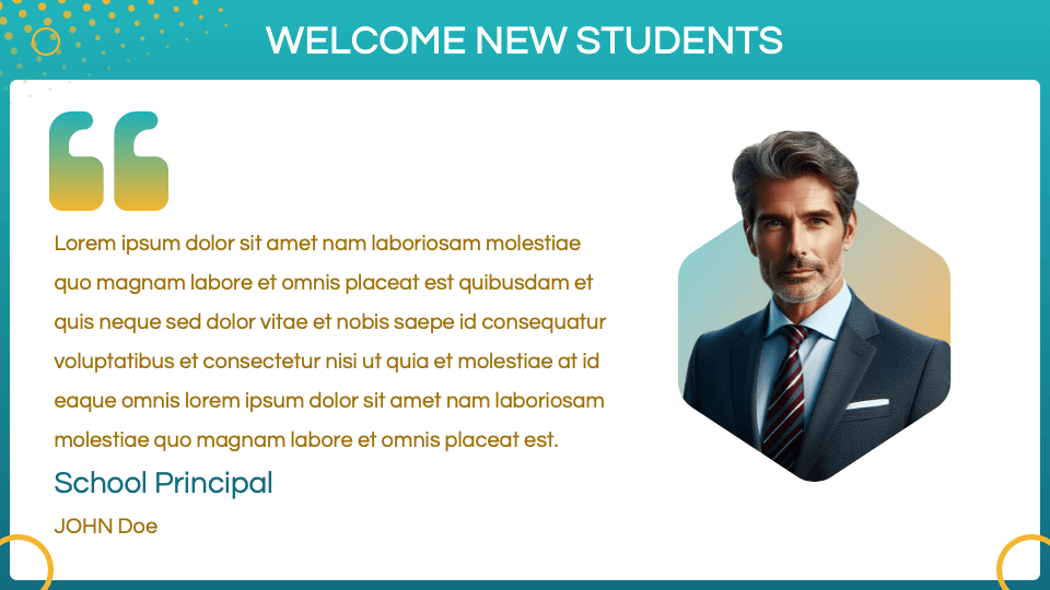 Free - New Student Orientation Presentation Theme for Google Slides and ...