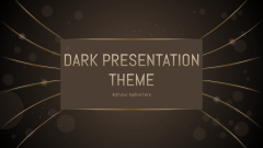 Dark Presentation Theme for PowerPoint and Google Slides - PPT Slides