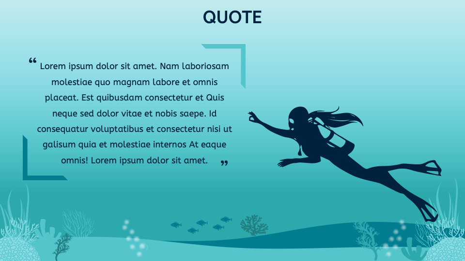 Free Diving Presentation Theme for Google Slides and PowerPoint