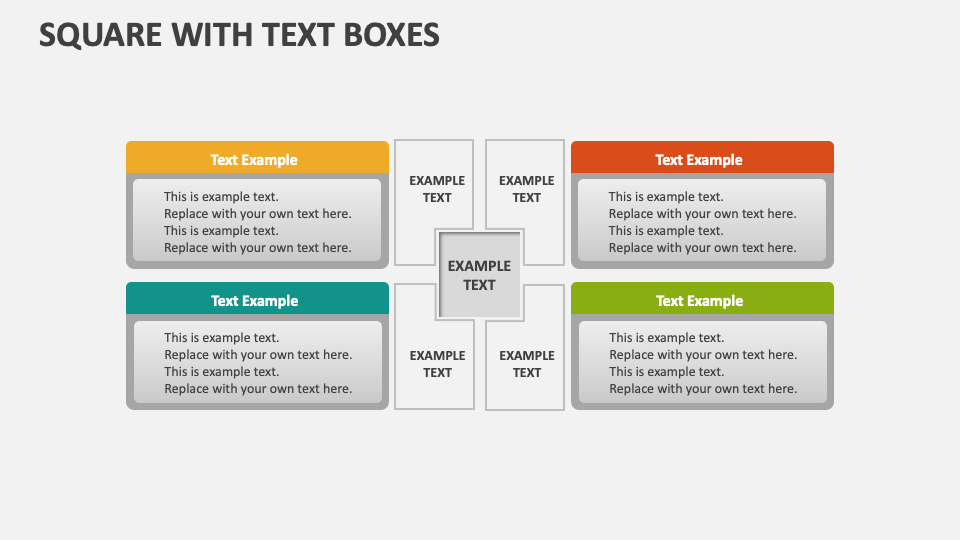 Square with Text Boxes Template for PowerPoint and Google Slides - PPT ...